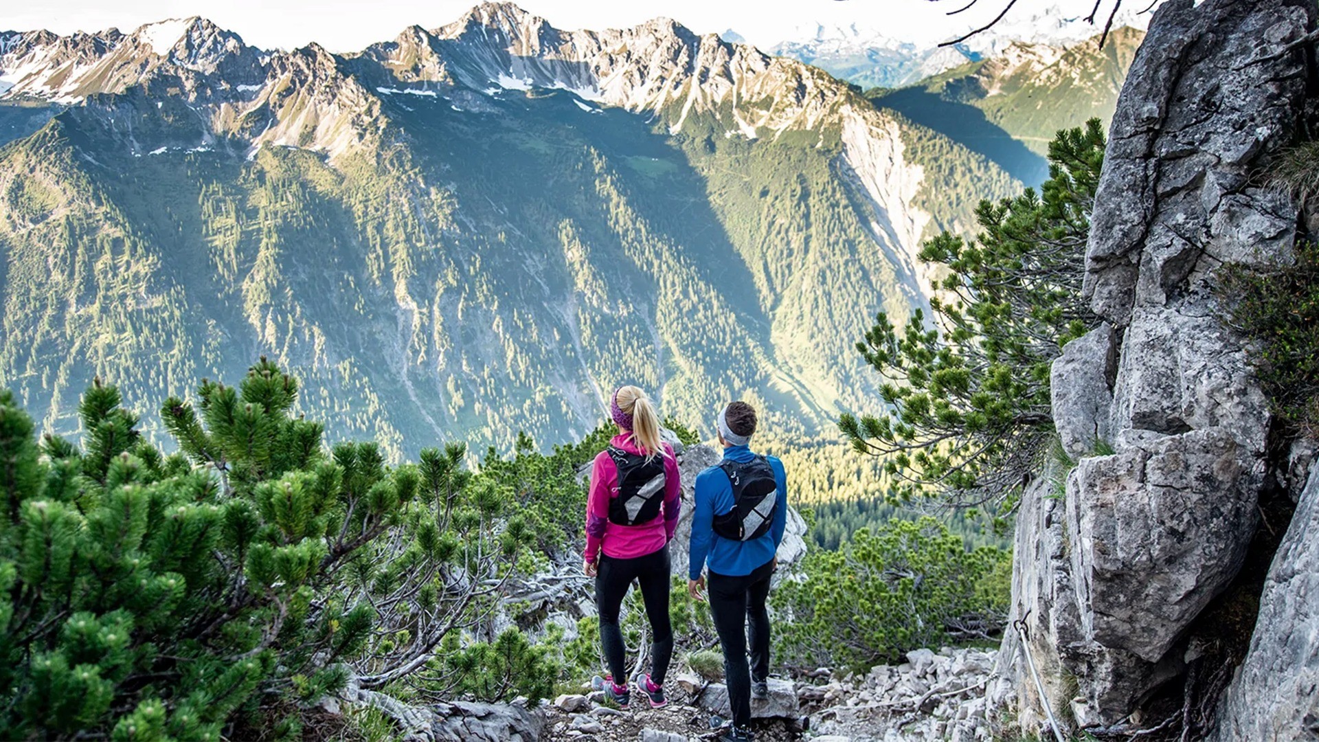 Startschuss für den Via Mala Trail Rucksack